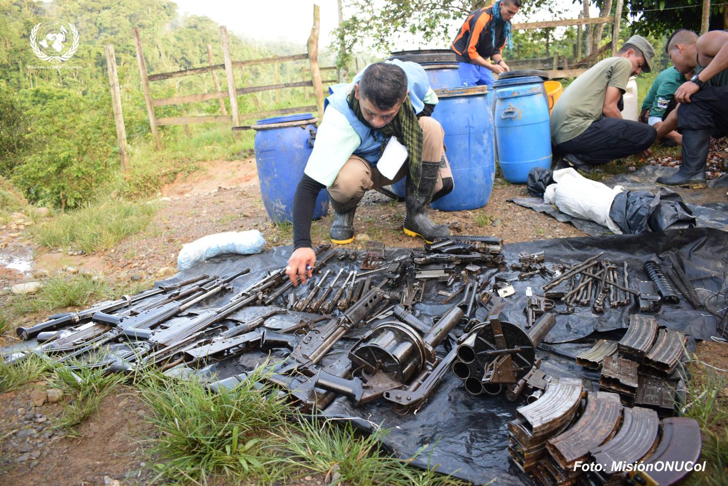 UN Mission finalises extraction of arms caches and laying down of ...